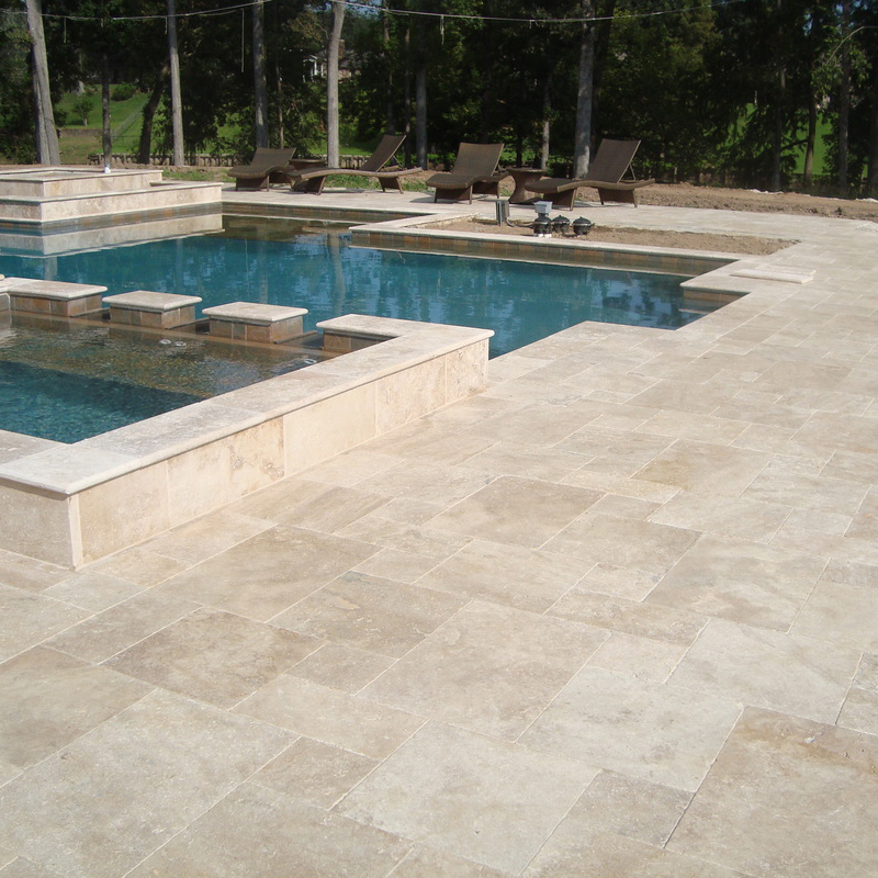 Super Light Tumbled Travertine Pavers | Natural Stone Pavers Adelaide